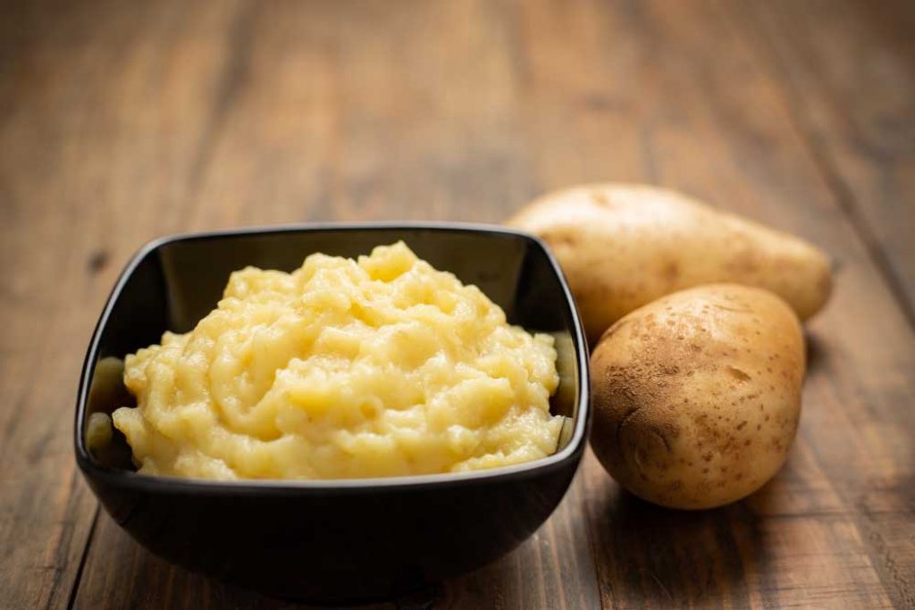 Purè di patate senza latte in pentola a pressione